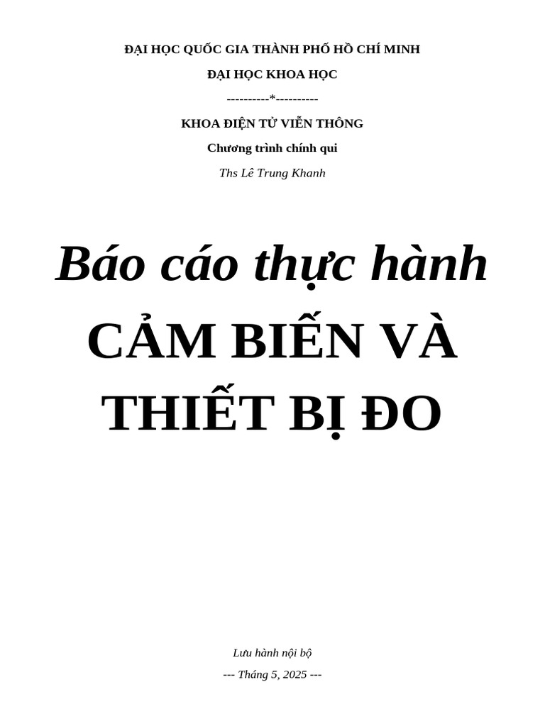 Bao Cao Thuc Hanh Do | PDF