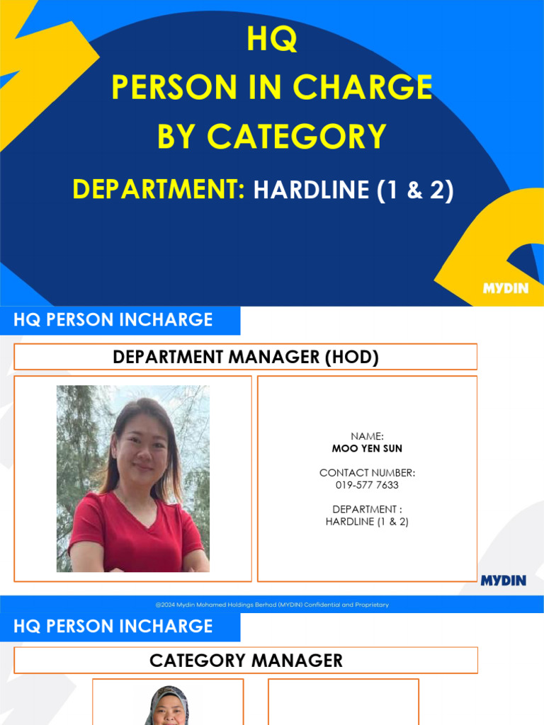 HQ Contacts for Hardline Departments | PDF | Interior Design | Food And ...