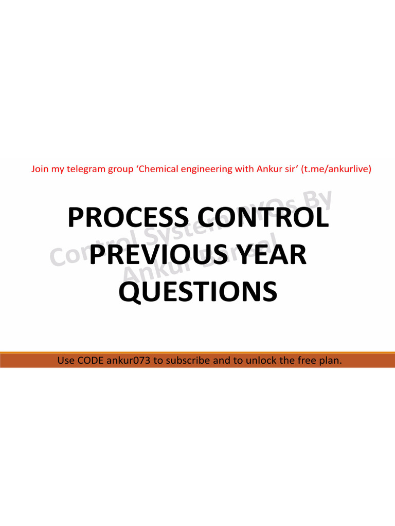 Control System PYQs | PDF