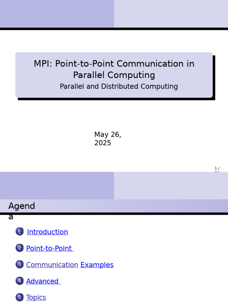 Group6 P&DC Presentation | PDF | Message Passing Interface | Parallel Computing