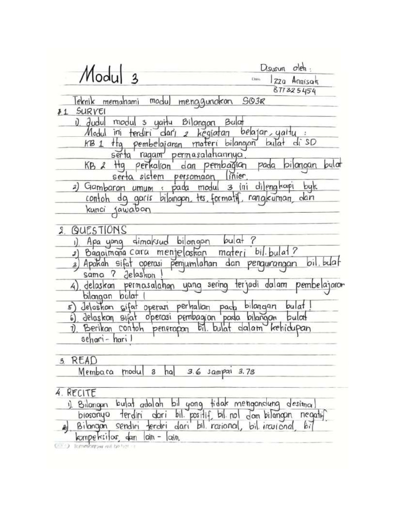 Izza Annisak - 877325454 - Tugas Sq3r Modul 3& 4 | PDF