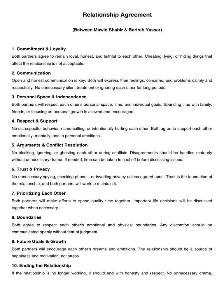 Relationship Agreement | PDF