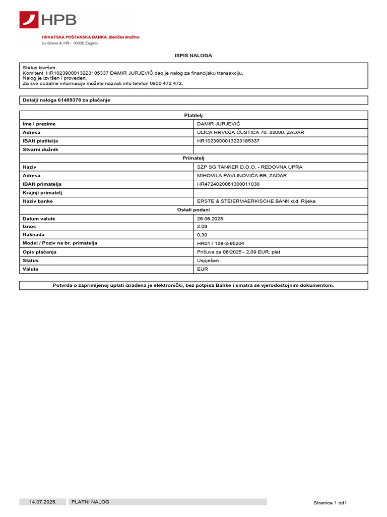 Nalog 34216923 | PDF