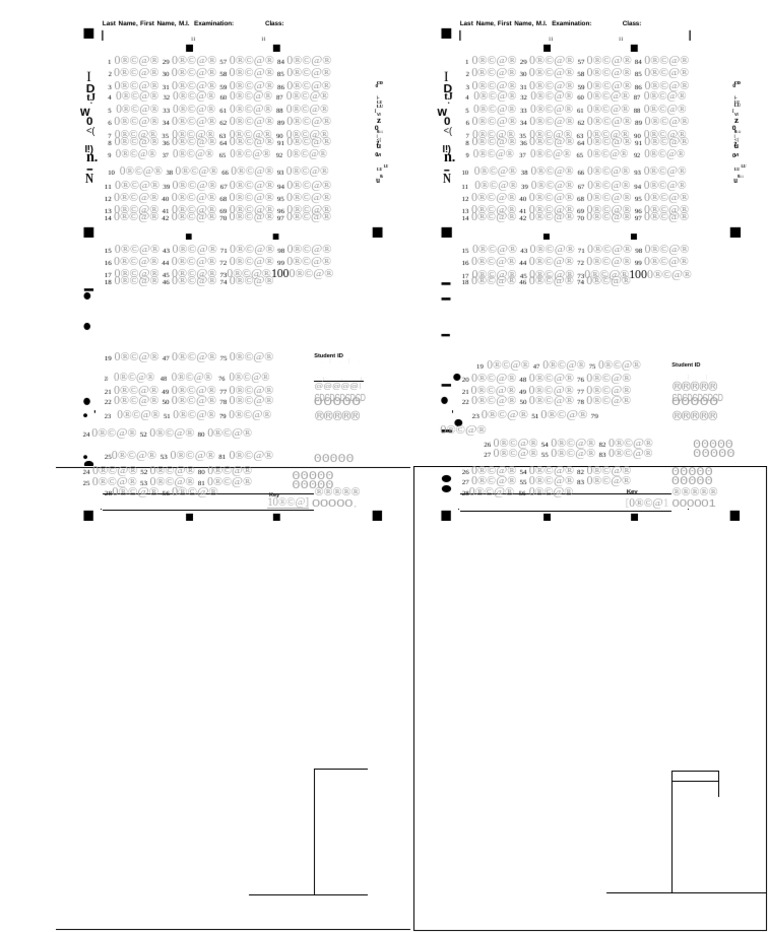 Mock Board Answer Sheet 1 | PDF