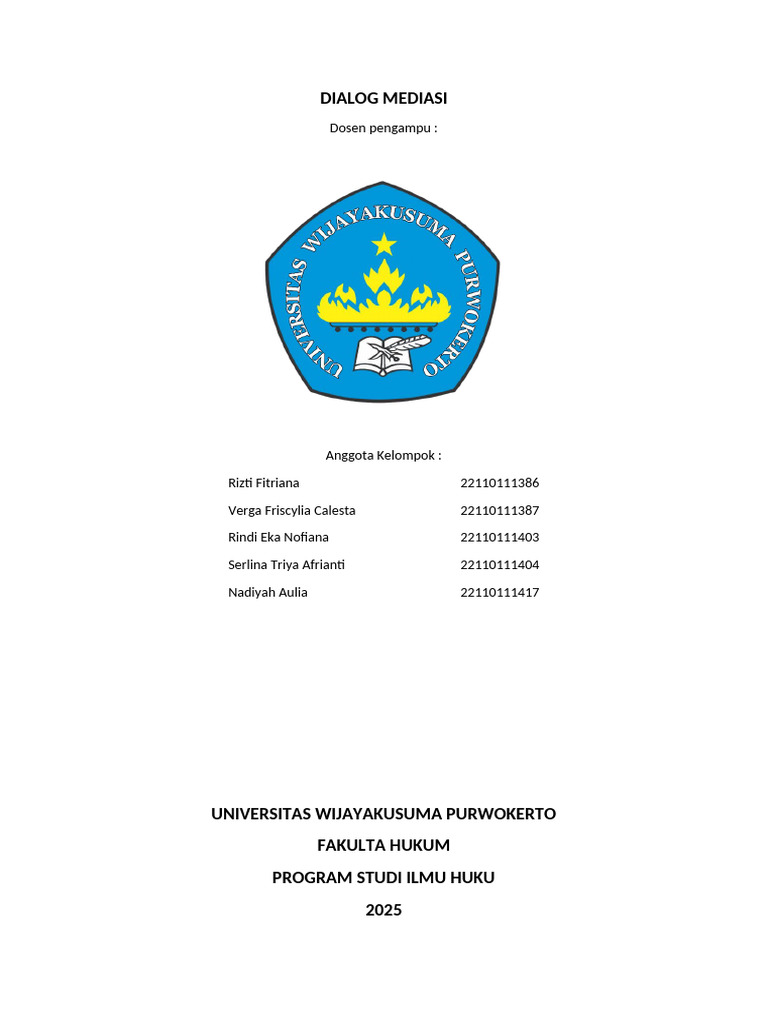 Dialog Mediasi Fiks | PDF