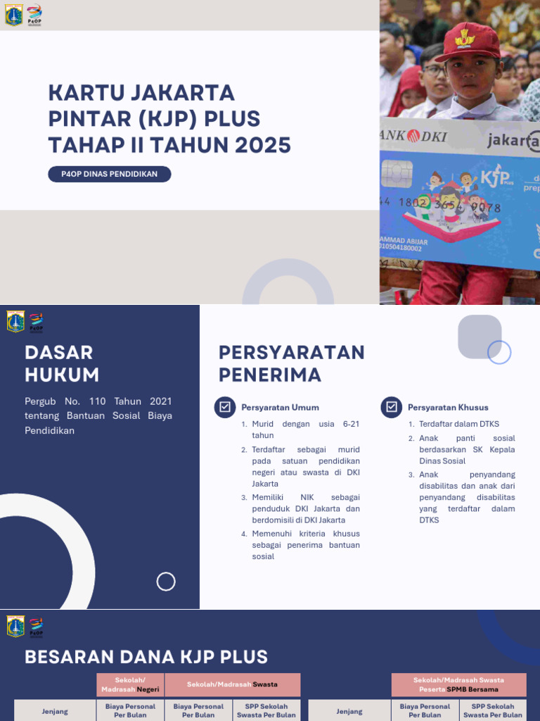 Sosialisasi KJP Plus Tahap II 2025 Dan BPMS 2025 | PDF