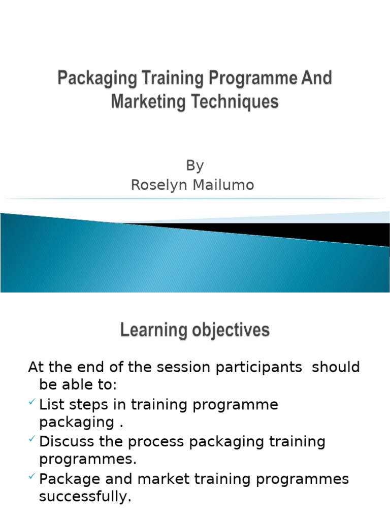 Effective Training Programme Packaging | PDF | Typefaces | Graphics