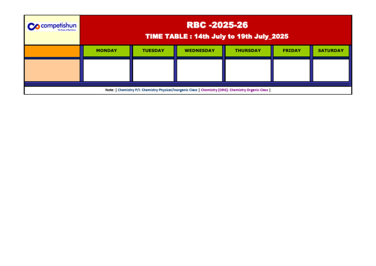 05.RBC 2025-26 - 14th July To 19th July 2025 | PDF