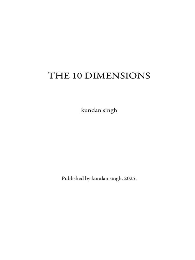 Exploring the 10 Dimensions of Reality | PDF | Reality