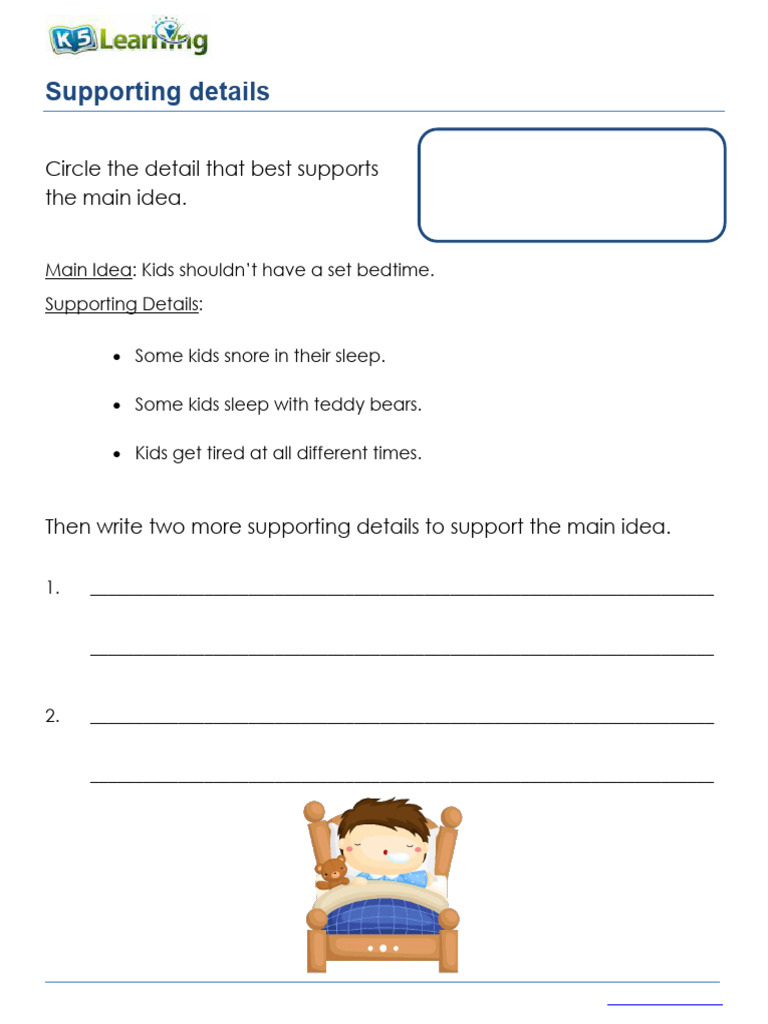 Grade 3 Supporting Details Wma | PDF
