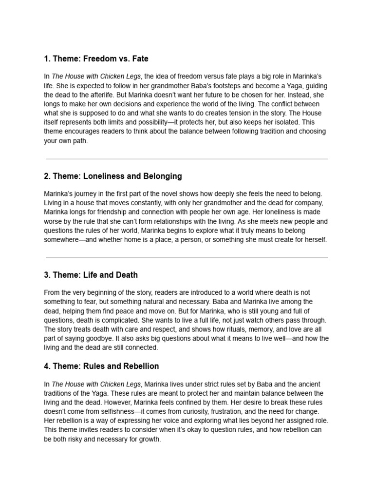 House With The Chicken Legs | PDF | Love | Empathy