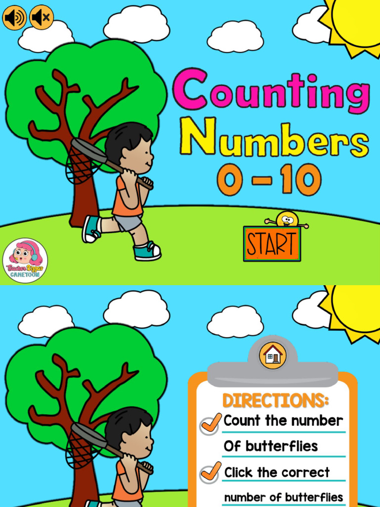FREECountingNumbersfrom0to10PowerPointGame 1 | PDF