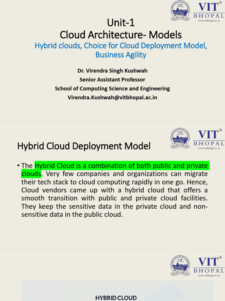Hybrid Clouds, Choice For Cloud Deployment Model, Business Agility | PDF | Cloud Computing ...