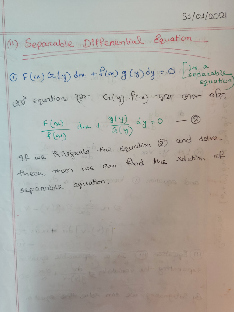 Homogenous ODE | PDF