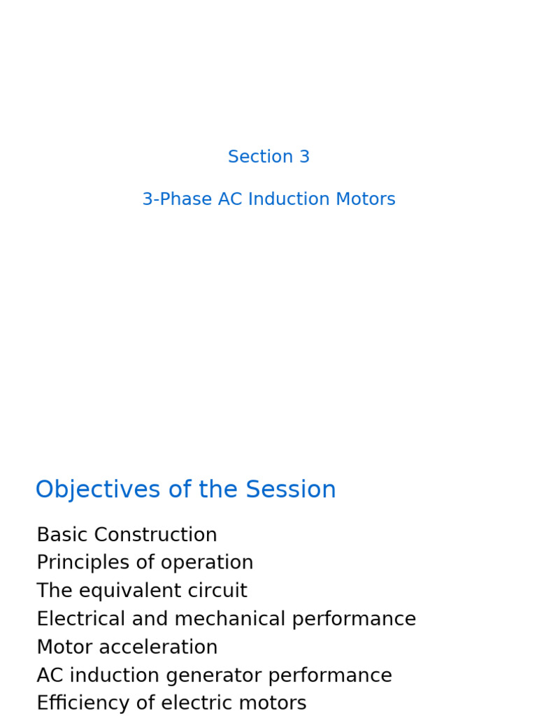 3-Phase AC Induction Motor Overview | PDF | Electric Motor ...