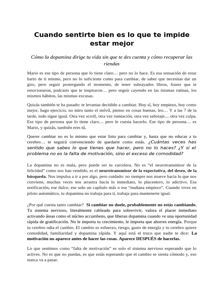 Dopamina | PDF | Placer | Dopamina