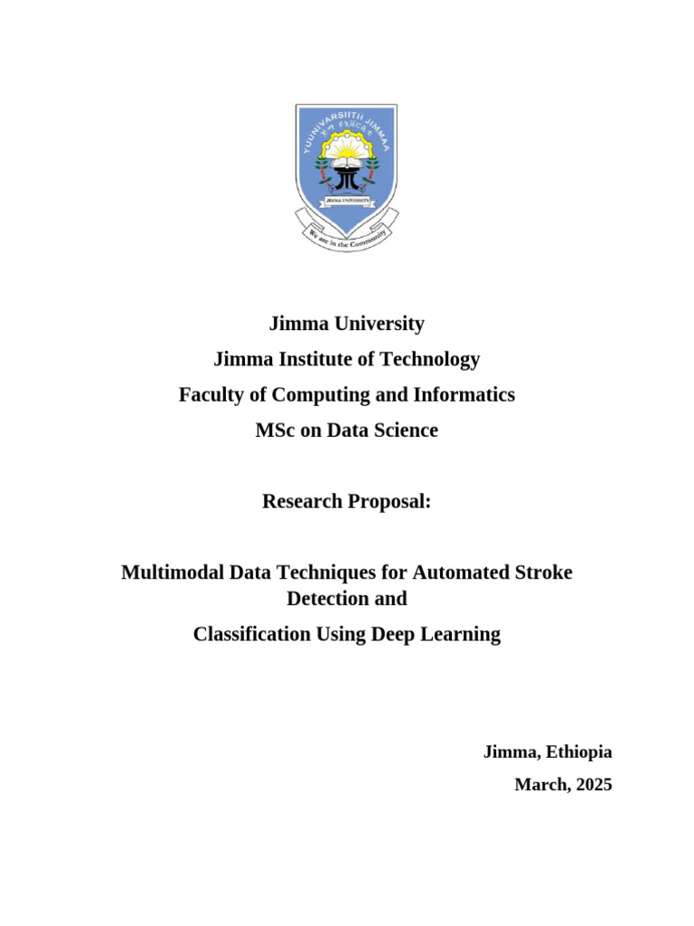 Multimodal Data Techniques For Automated Stroke Detection and Classification | PDF | Stroke ...
