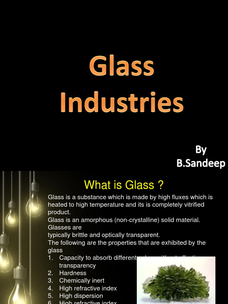 Glass Industries | Glasses | Silicon Dioxide