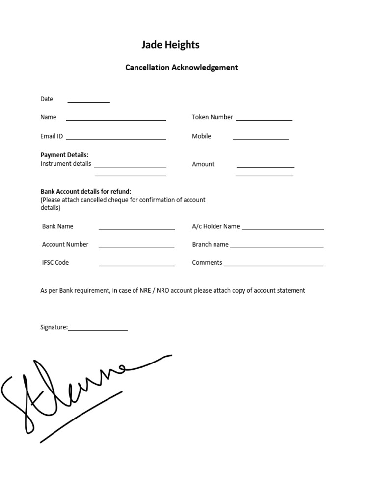 EOI Cancellation Form-Jade Heights V1 (1) Signed | PDF