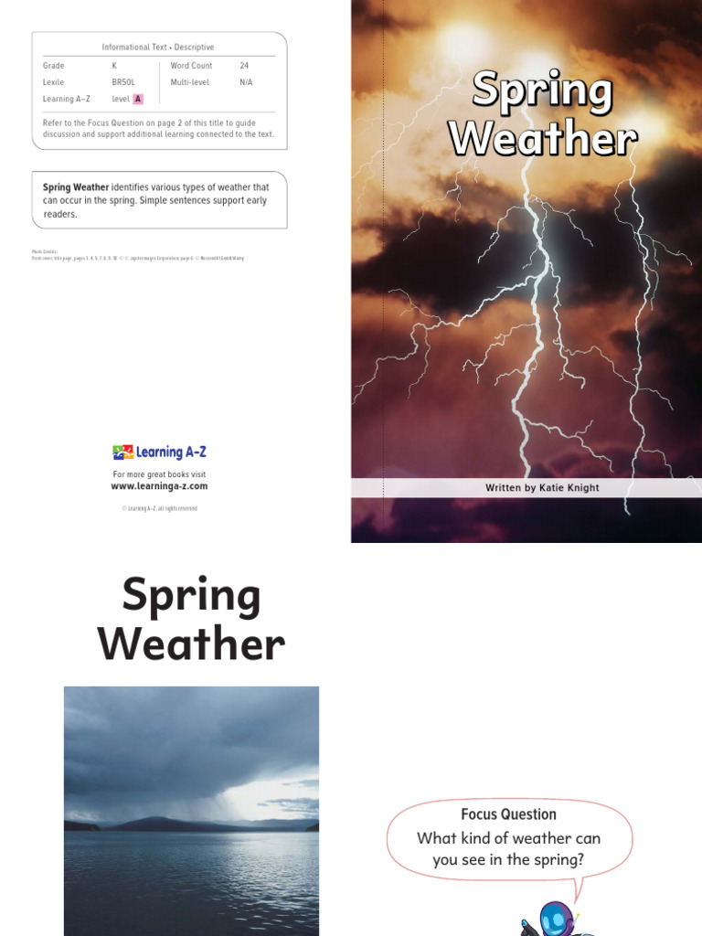 Spring Weather for Early Readers | PDF