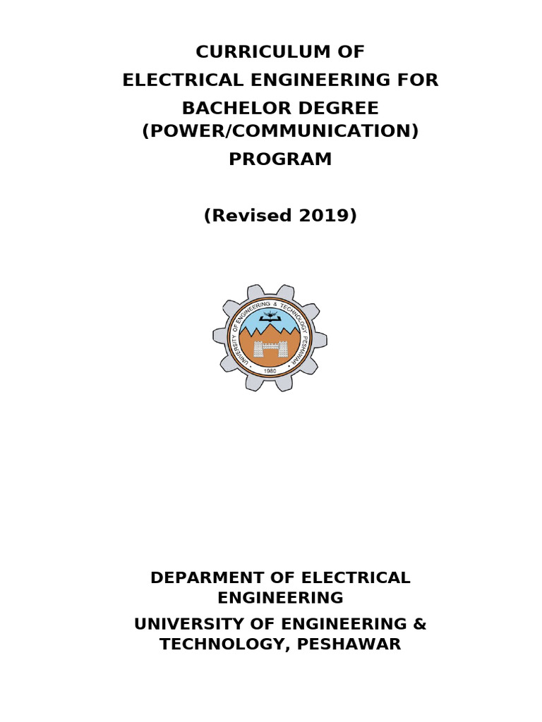 Revised Curriculum of Electrical Engin | PDF | Integral | Derivative