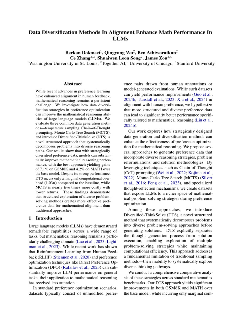 ASTRO: Teaching Language Models To Reason by Reflecting and Backtracking in Context | PDF ...