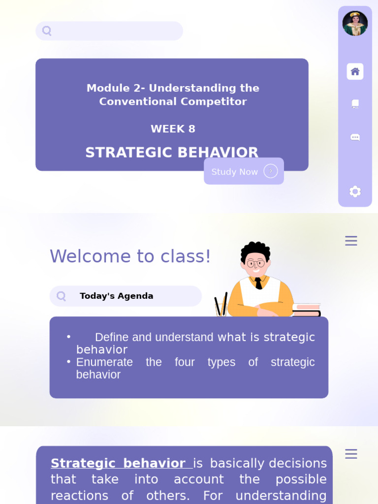 Elec1 Week8 Module-2 2 | PDF | Strategic Management | Behavior