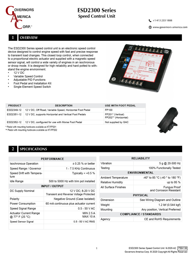 Pedal Remoot Engine Esd2300 | PDF | Computer Engineering | Manufactured ...