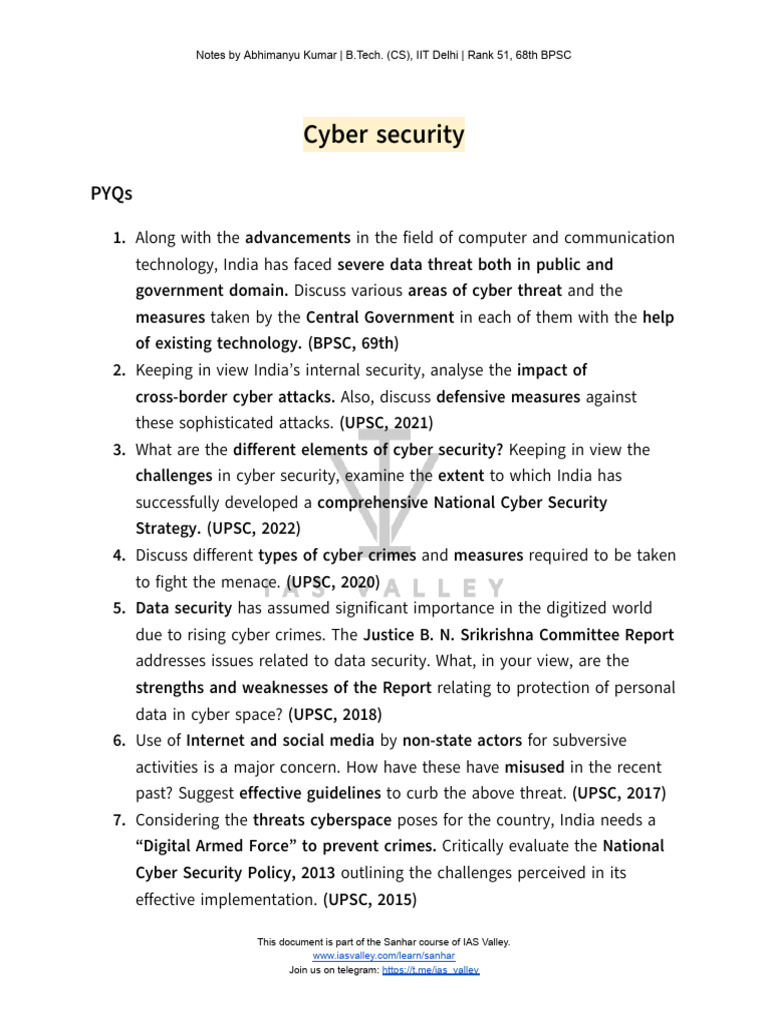 Cyber Security 2 Lyst1739455815701 | PDF | Security | Computer Security