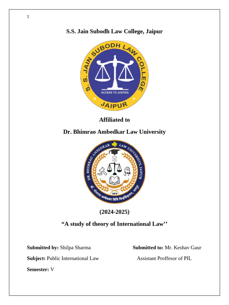S.S. Jain Subodh Law College, Jaipur | PDF