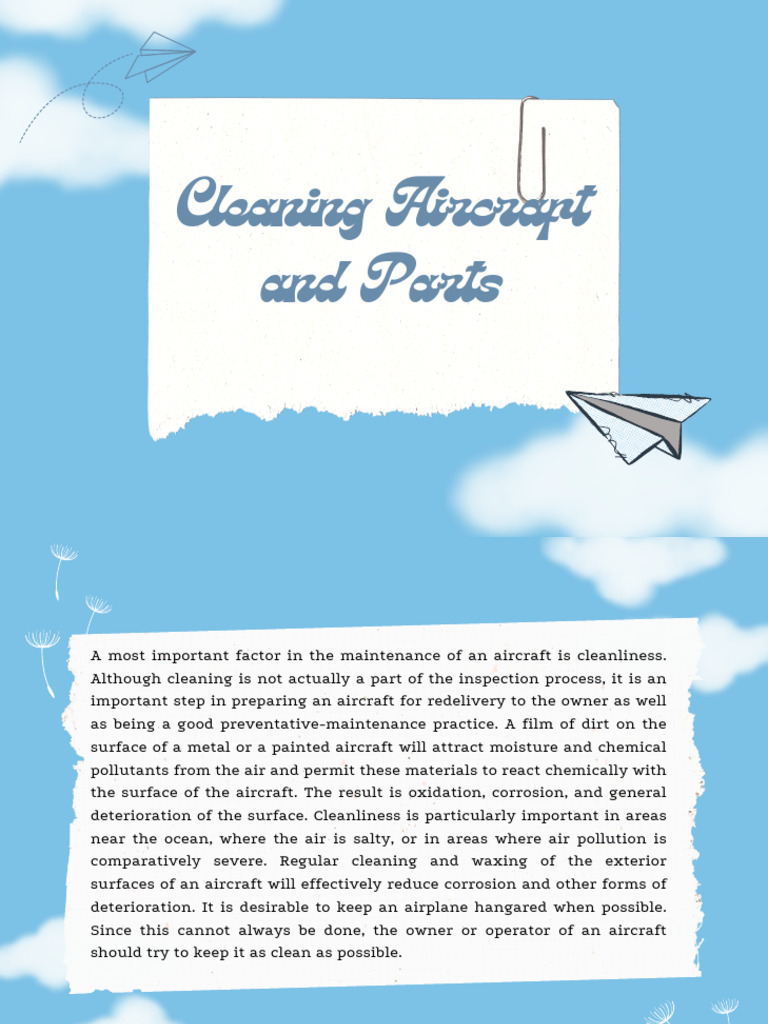 Essential Aircraft Cleaning Guidelines | PDF | Paint | Leather