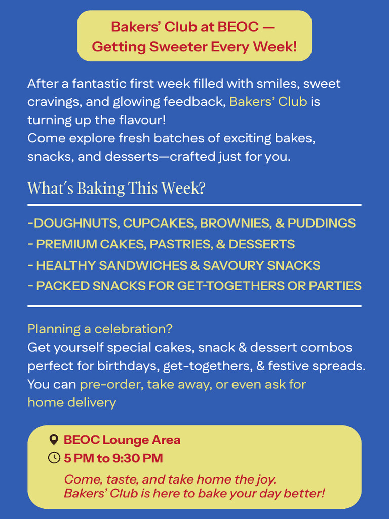 Bakers' Club at BEOC | PDF