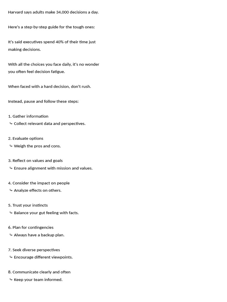 Mastering Tough Decisions: A Guide | PDF
