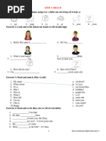 Everybody Up 1: Unit 1 Exercises | PDF | Toys