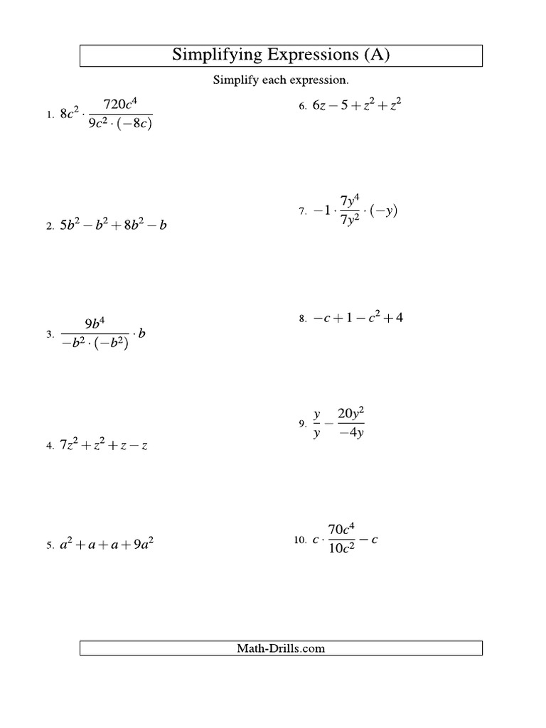 Simplification | PDF