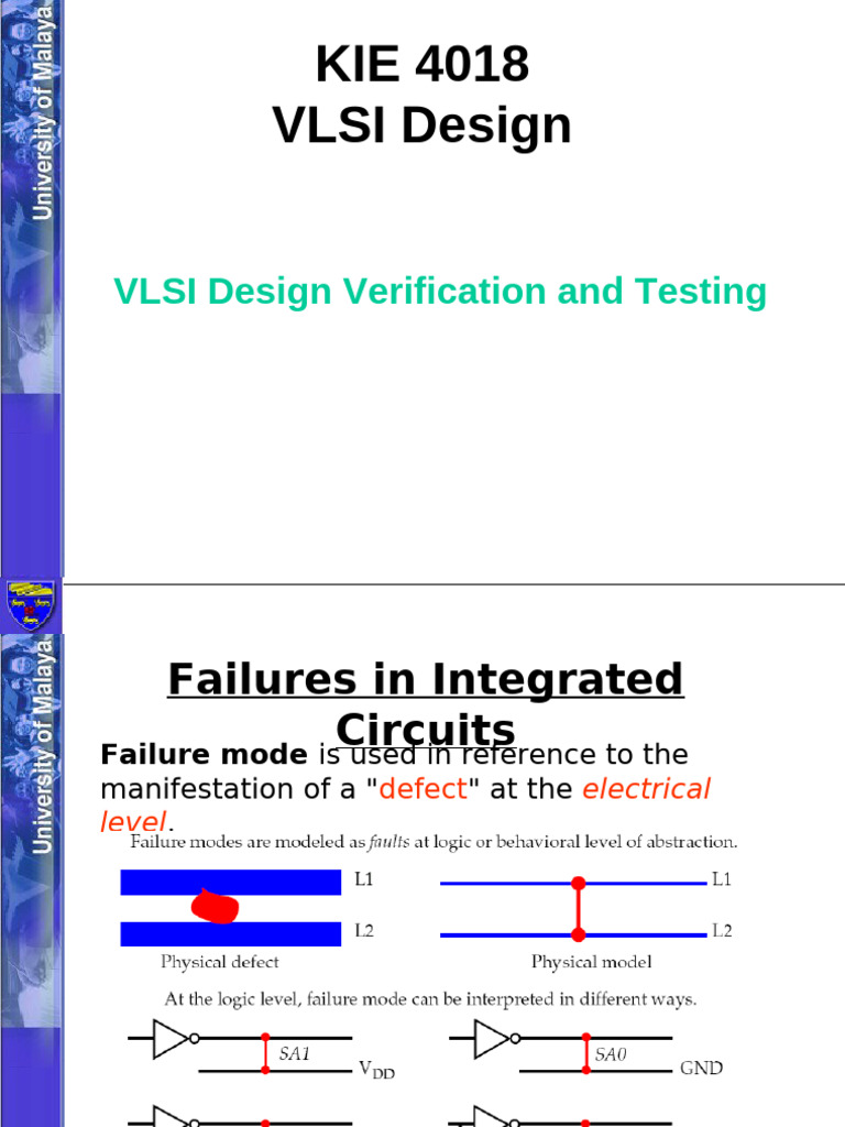VLSI Testing and Verification Insights | PDF | Semiconductor Device ...