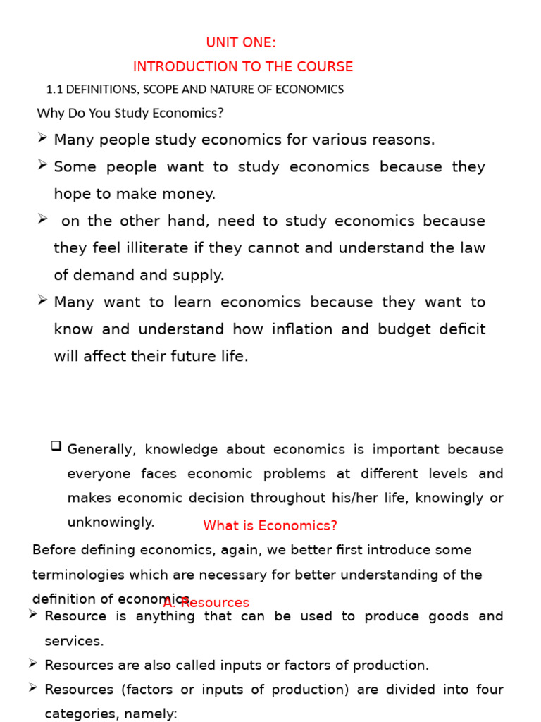 Microeconomics PPT Chapter 1&2 | PDF | Demand | Elasticity (Economics)