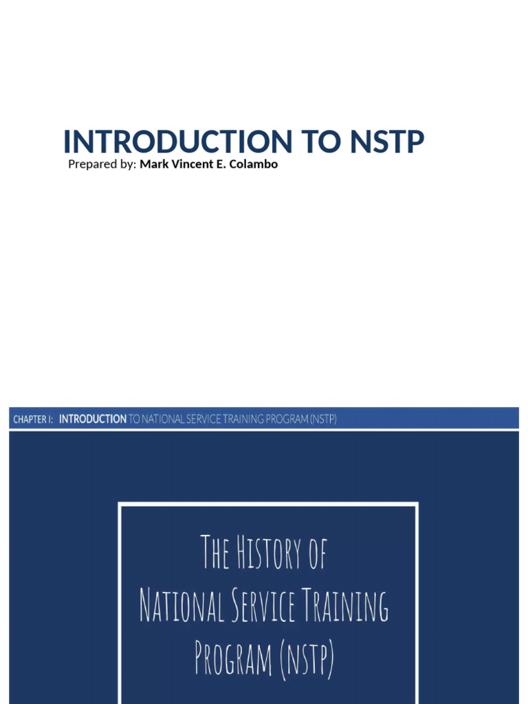 NSTP 1 Lesson 1 | PDF