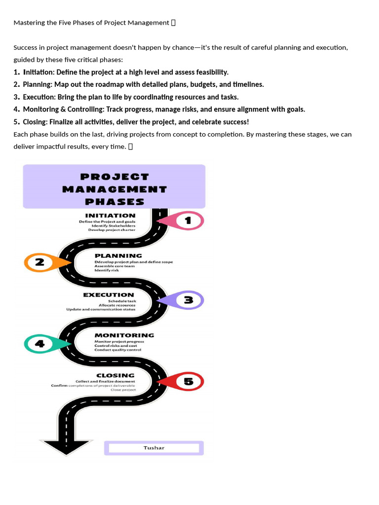 Mastering the Five Phases of Project Management | PDF