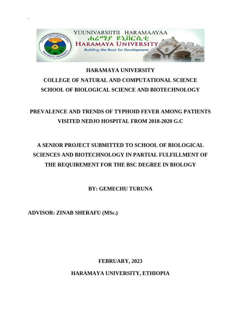 Gemechu Turuna Research Seen | PDF | Salmonella | Lipopolysaccharide