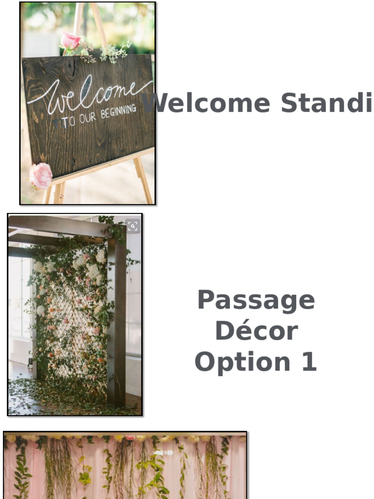 Welcome Standi Options Overview | PDF