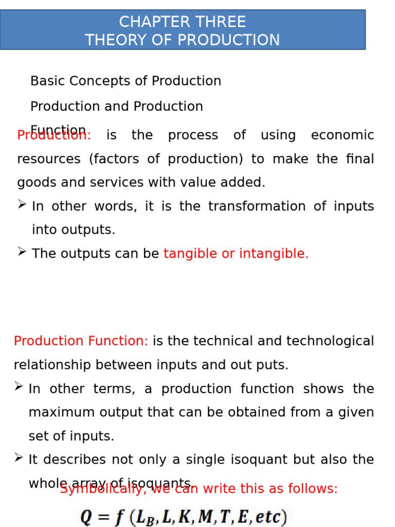MICROECONOMICS I CHAPTER 3 To 5 | PDF | Production Function | Factors ...