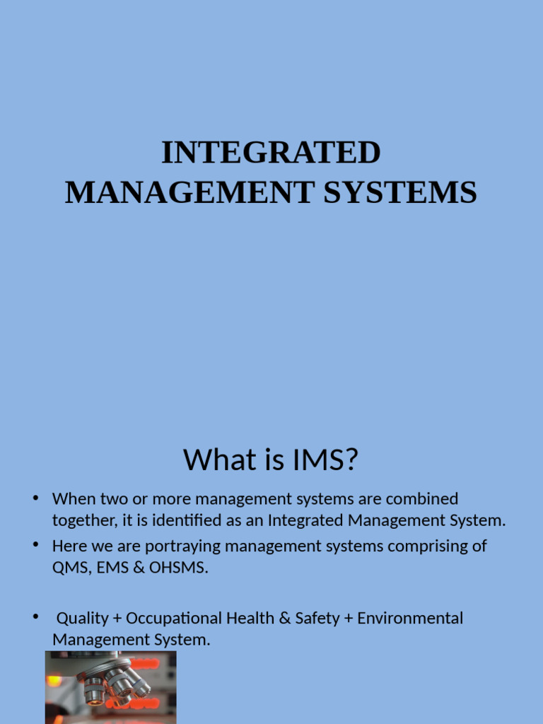Understanding Integrated Management Systems | PDF | Hazards | Pollution