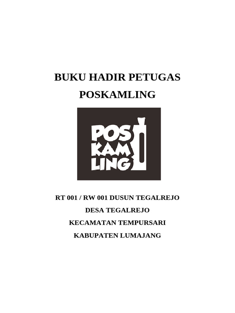Logo Poskamling Kabupaten Lumajang | PDF