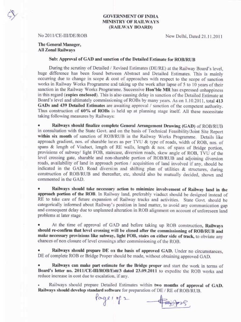 Railway Circular | PDF