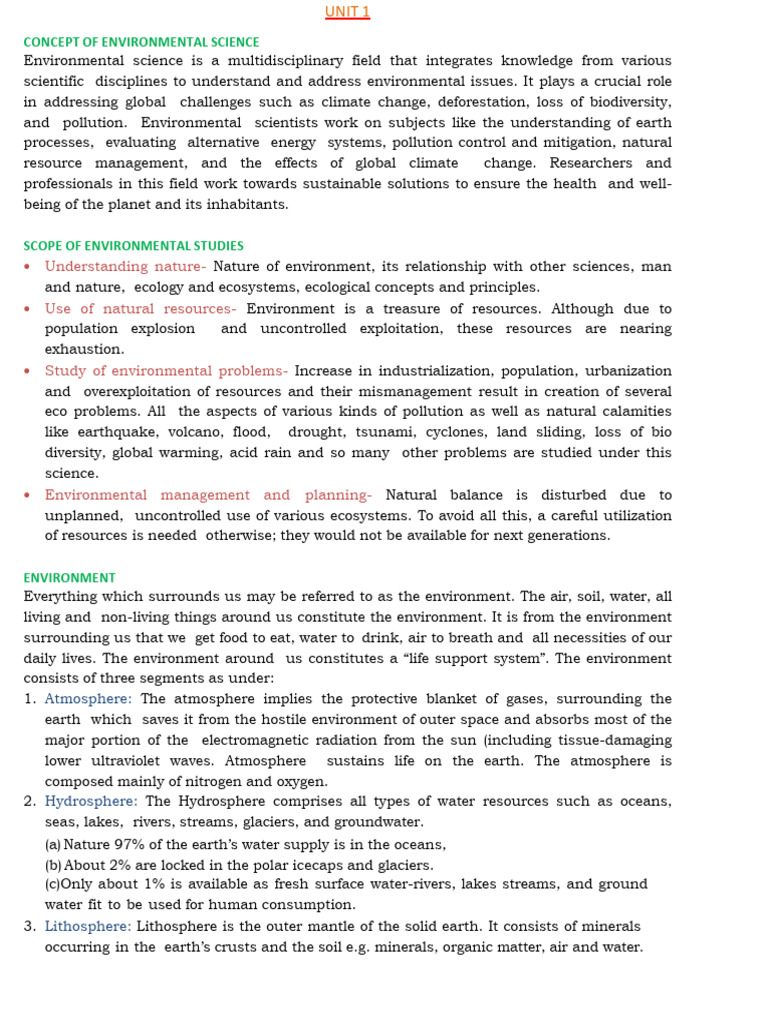 Evs Assignment | PDF | Ecosystem | Waste Management