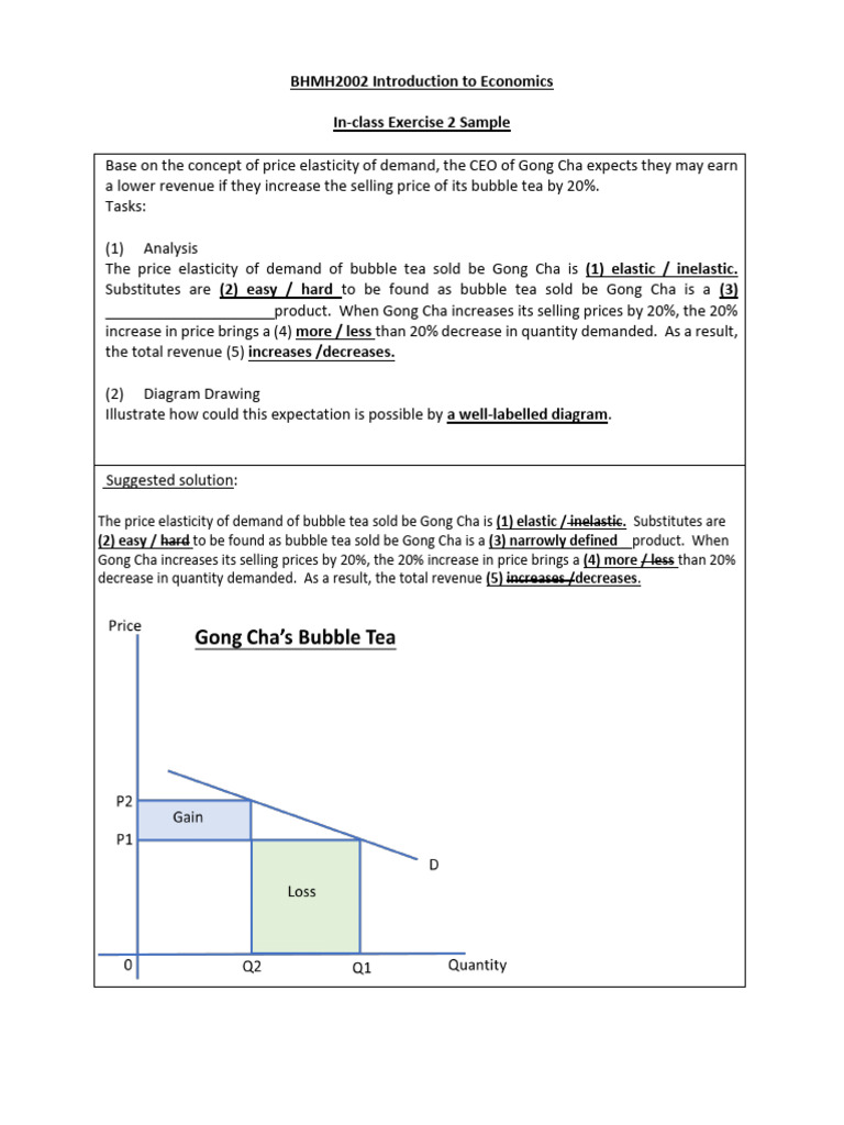 BHMH2002 Inclass Exercise 2_Sample Q&A | PDF