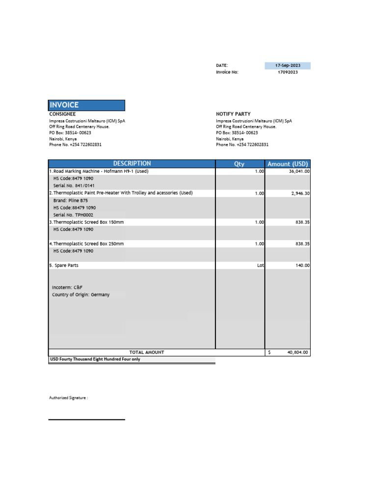 2 Draft Invoice - ICM | PDF