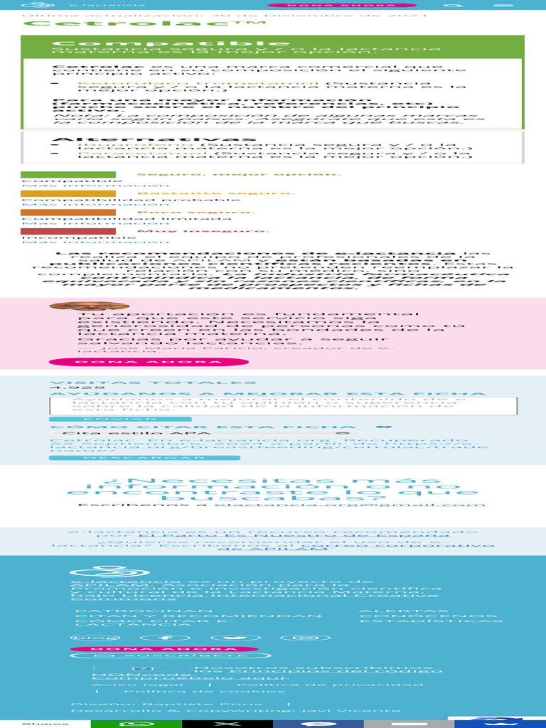 Cetrolac y Lactancia Materna ¿Son Compatibles | PDF | Amamantamiento ...