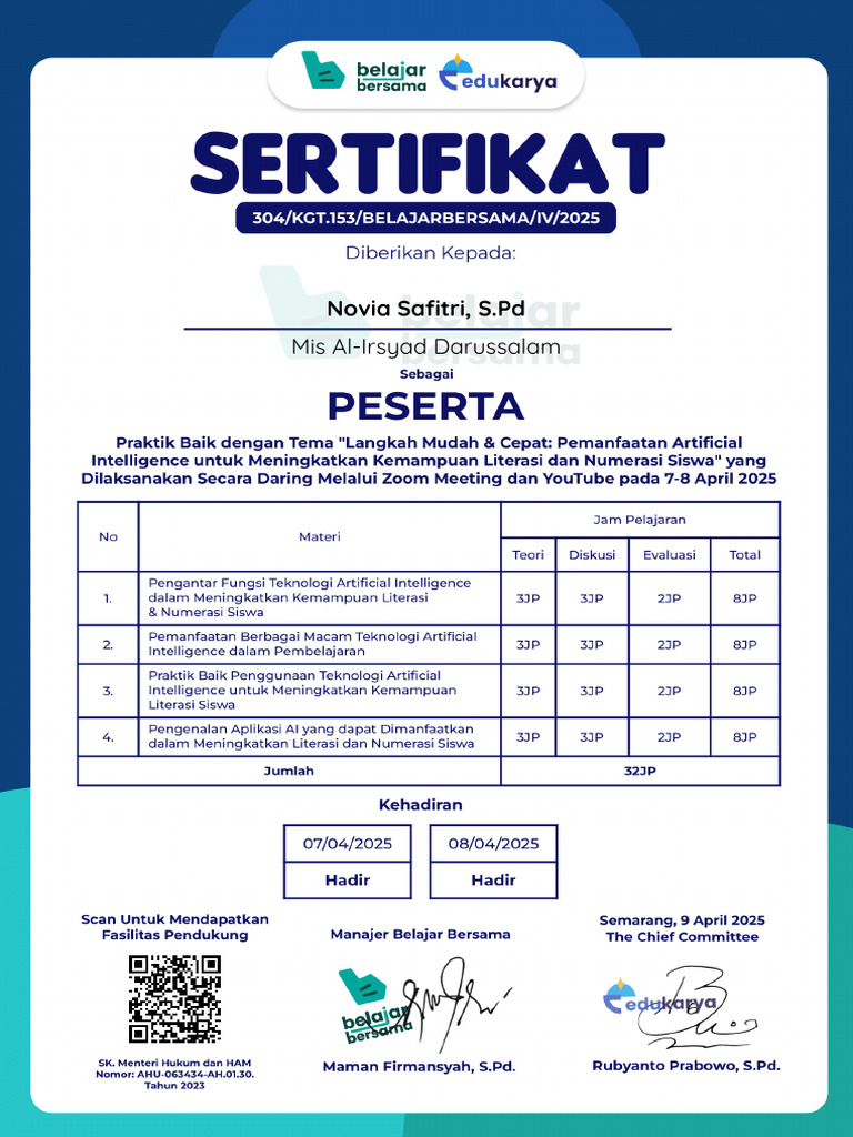 Sertifikat 3 32 JP | PDF